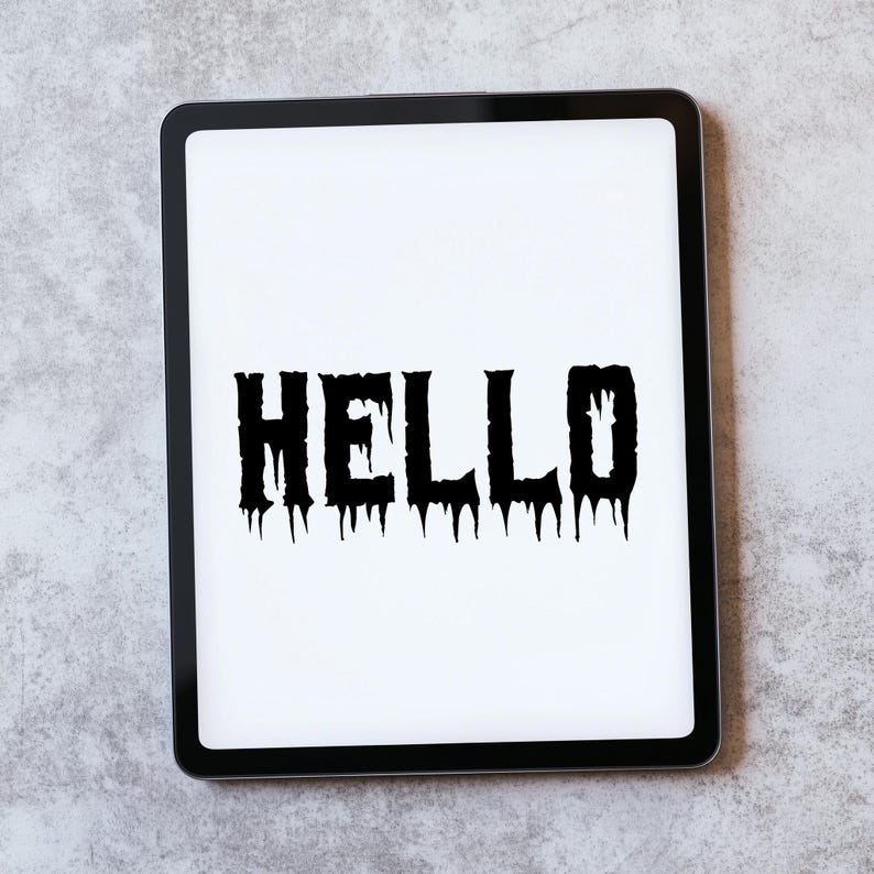 Hollow Horror Font OTF, SVG, PNG - Halloween Font, Cricut Fonts ...