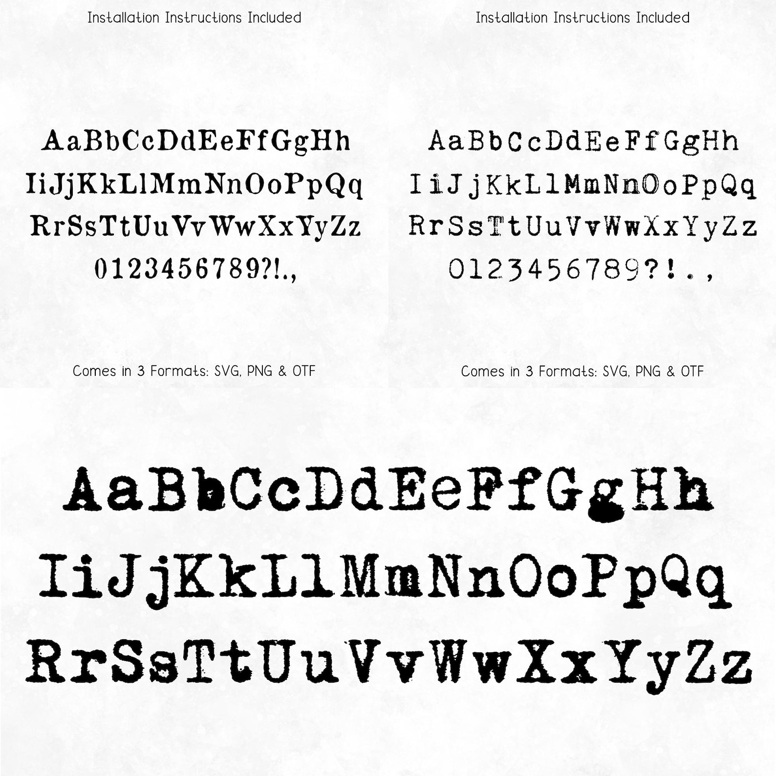 11 Typewriter Font Bundle - Vintage Font, Newspaper Font, Cricut Fonts ...