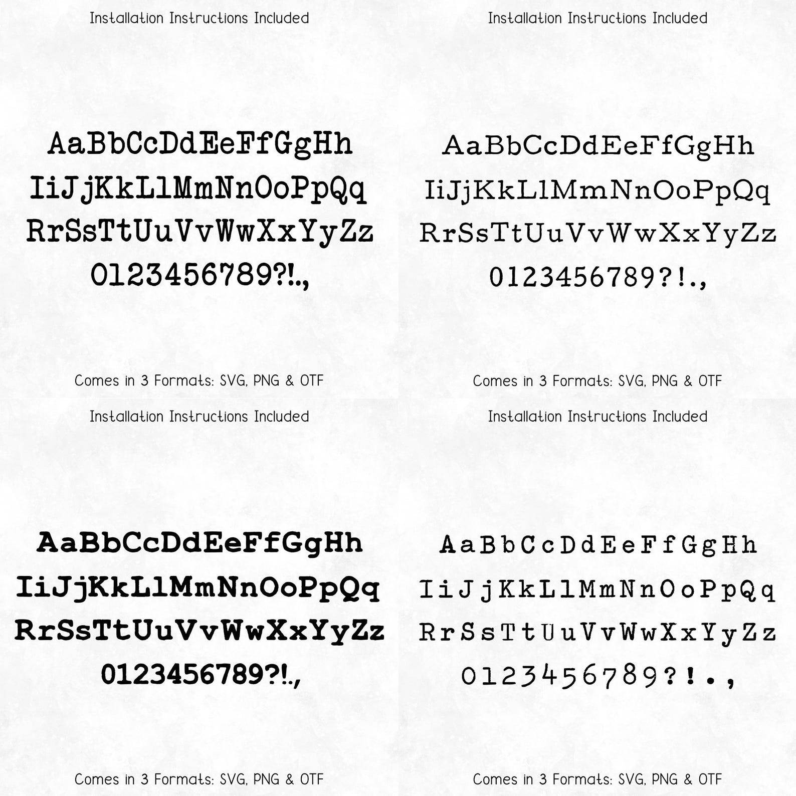 11 Typewriter Font Bundle - Vintage Font, Newspaper Font, Cricut Fonts ...