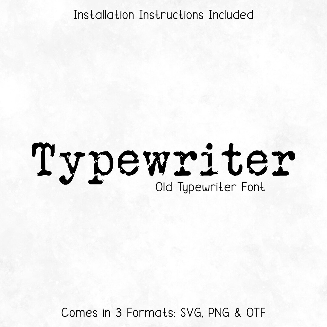 Original Typer Typewriter Font - Vintage Font, Newspaper Font, Cricut ...