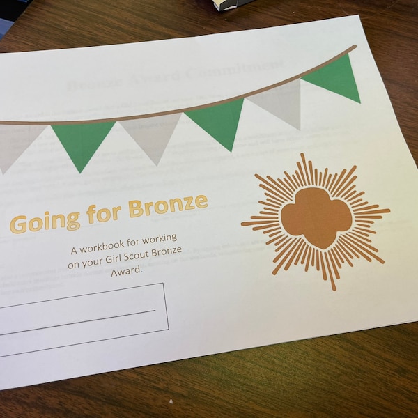 Girl Scout Bronze Award Svg - Etsy