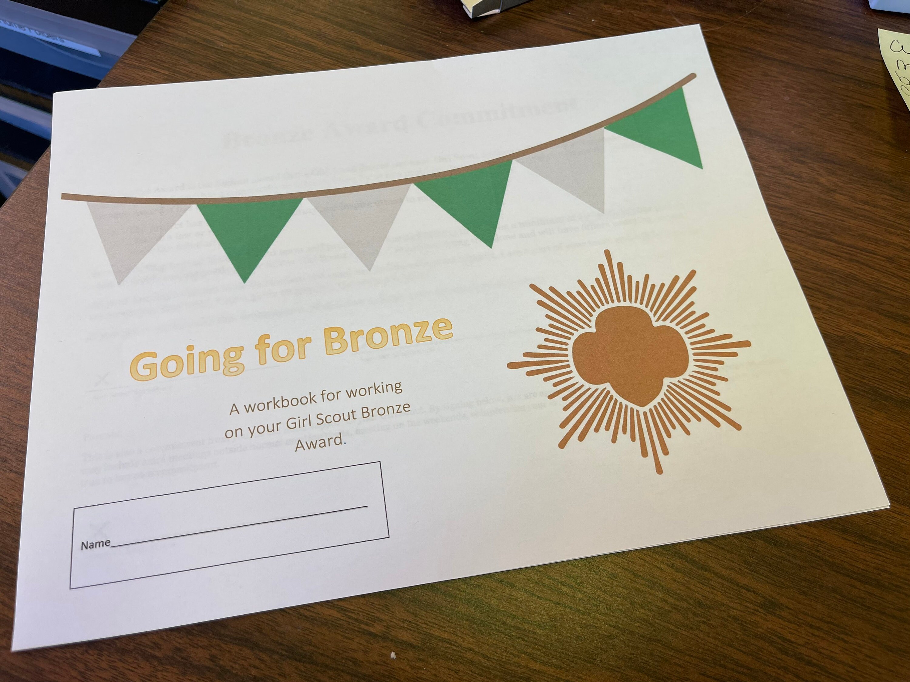 Girl Scout Bronze Award Workbook - Etsy
