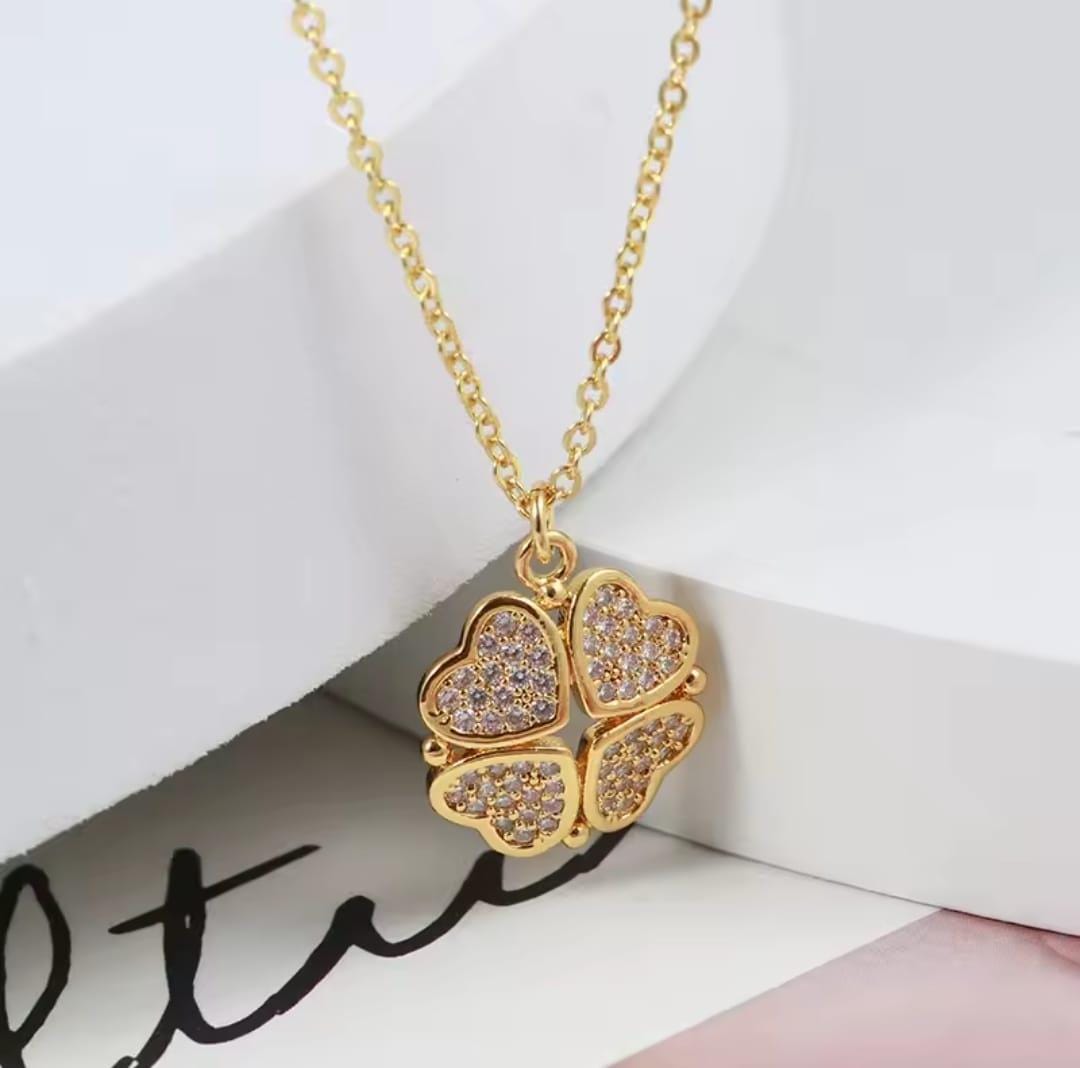 Kate Spade Necklace - Gold Claver Diamond - Etsy