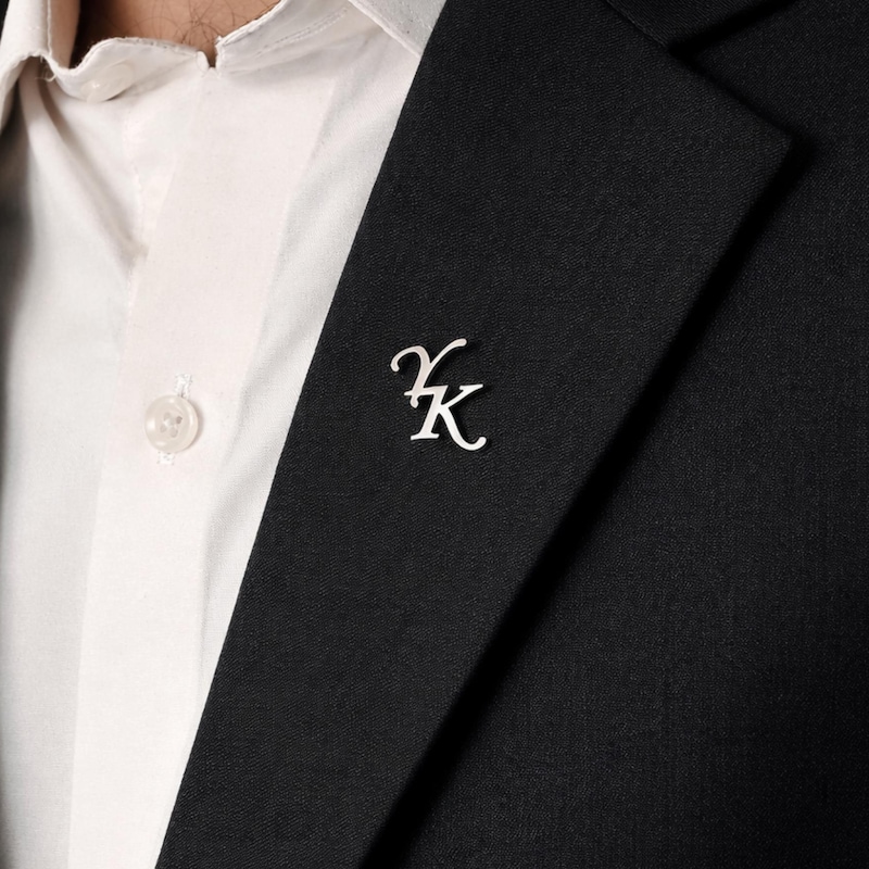 Initial Pin Black - Etsy