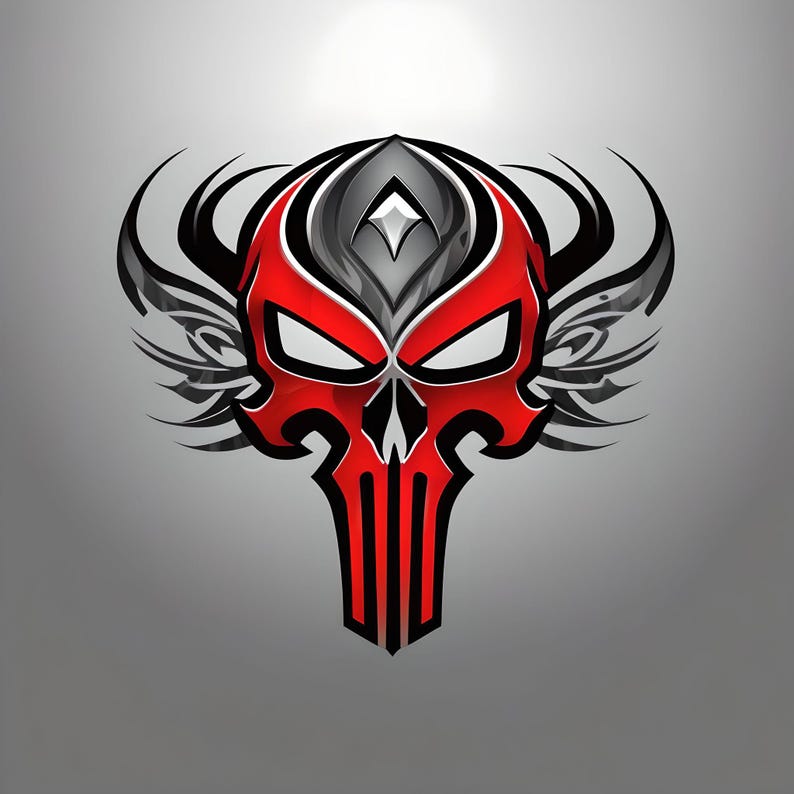 Red Skull Design - Etsy