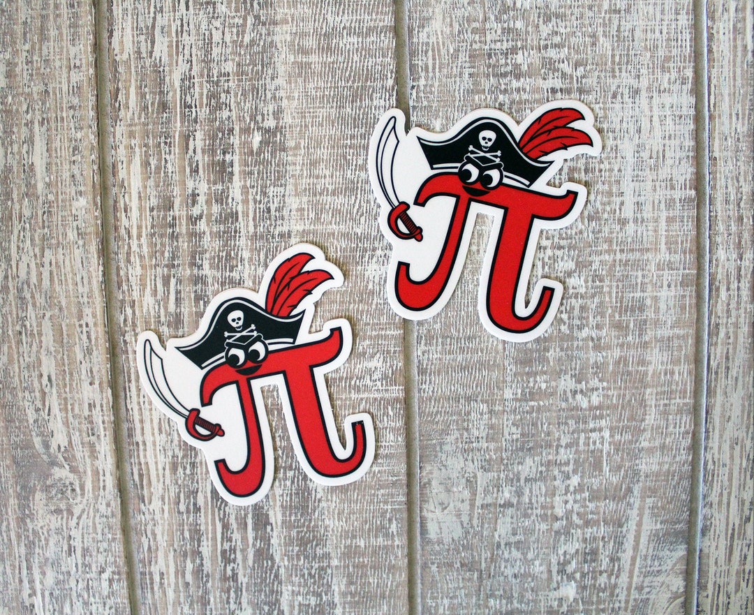 Pi Pirate Pi Day Math Funny Silly Humor Pun Nerd Geek Water Bottle ...