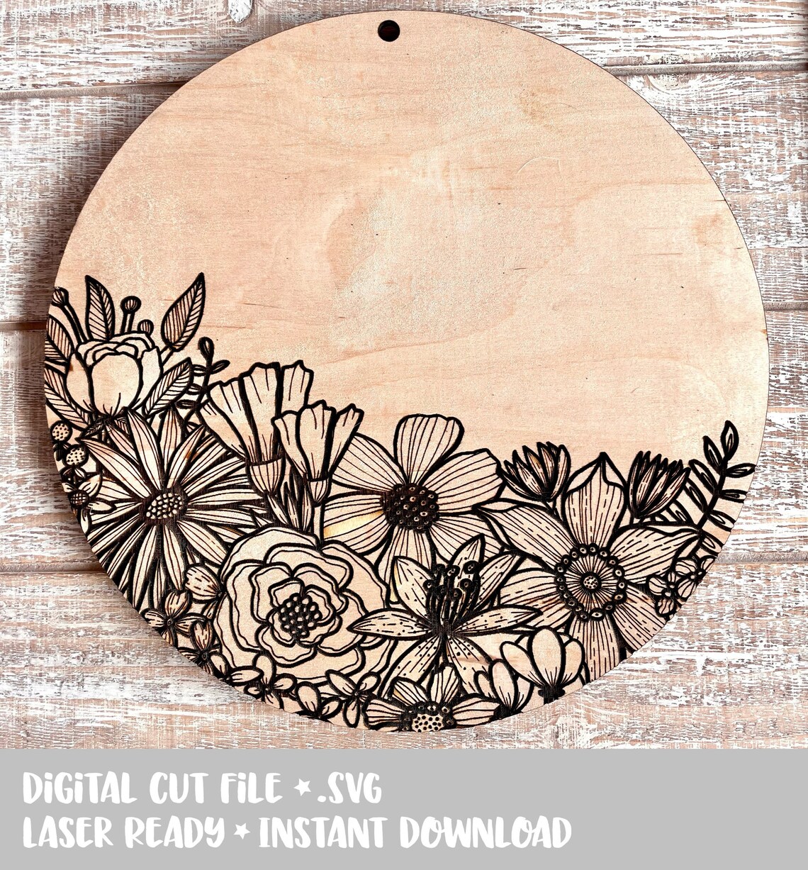 INSTANT DOWNLOAD: SVG Sketched Floral Flower Boho Bohemian - Etsy