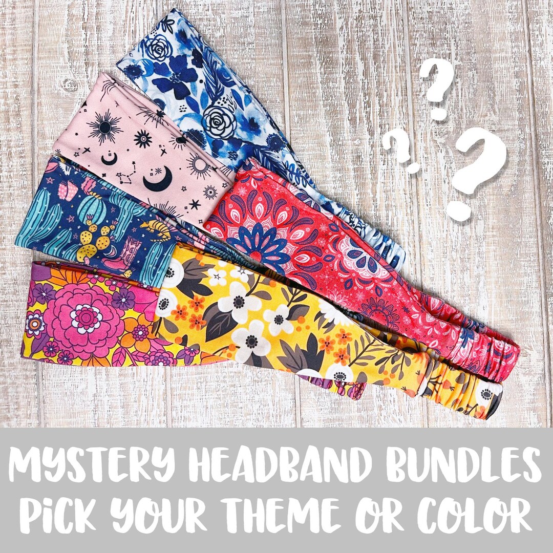 Mystery Headband Bundle: Pick Your Theme, Knit Fabric Headbands - Etsy