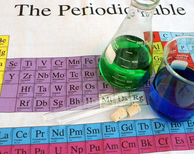 Periodic Table Chemistry Science Fat Quarter Panel Fabric - Etsy