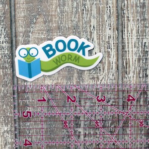Book Worm Library Reading Librarian Cute Animal Nerd Geek Water Bottle ...