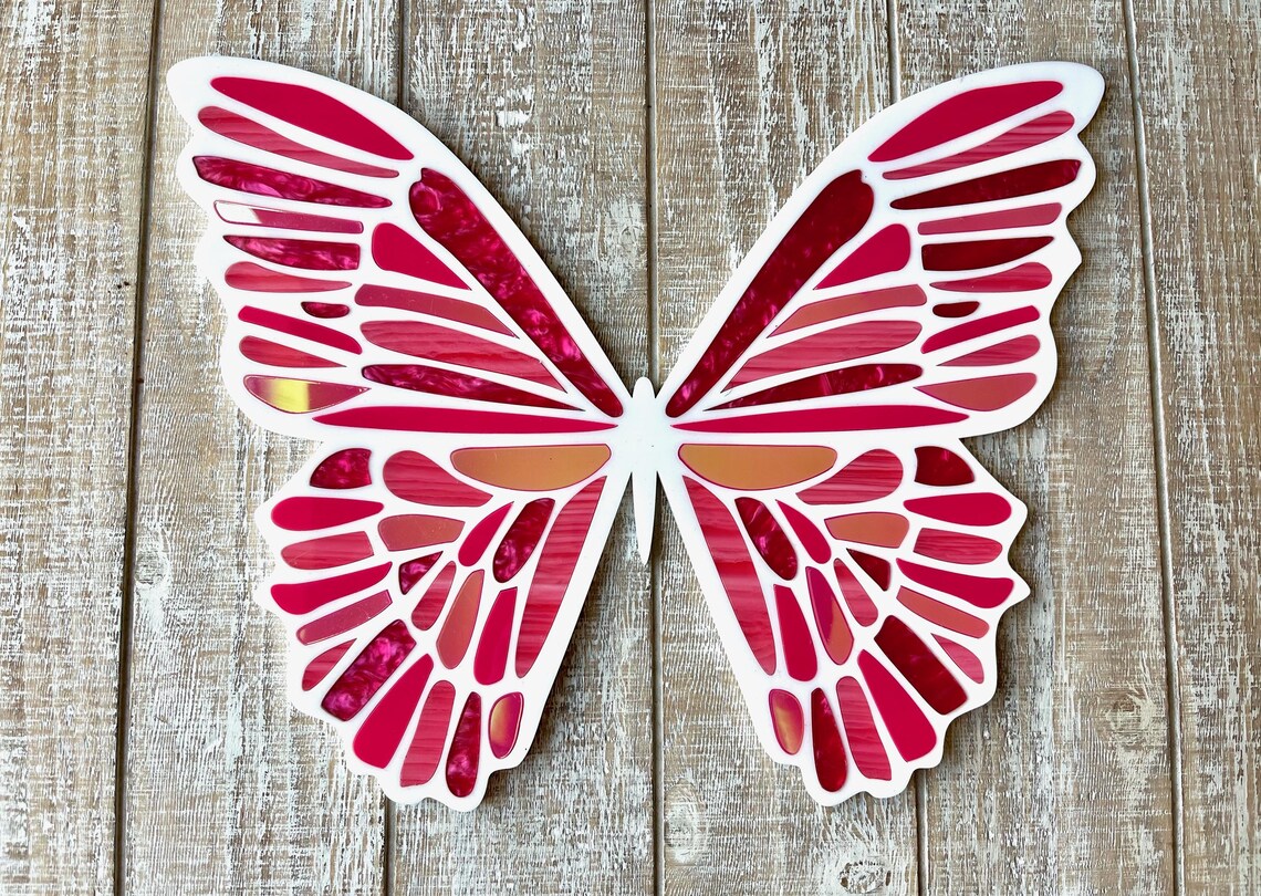Pink Monarch Butterfly Acrylic Art Sign: Nursery Kids Decor - Etsy