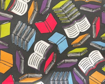 Library Books Fabric for the Love of Reading by Allisonkreftdesigns ...