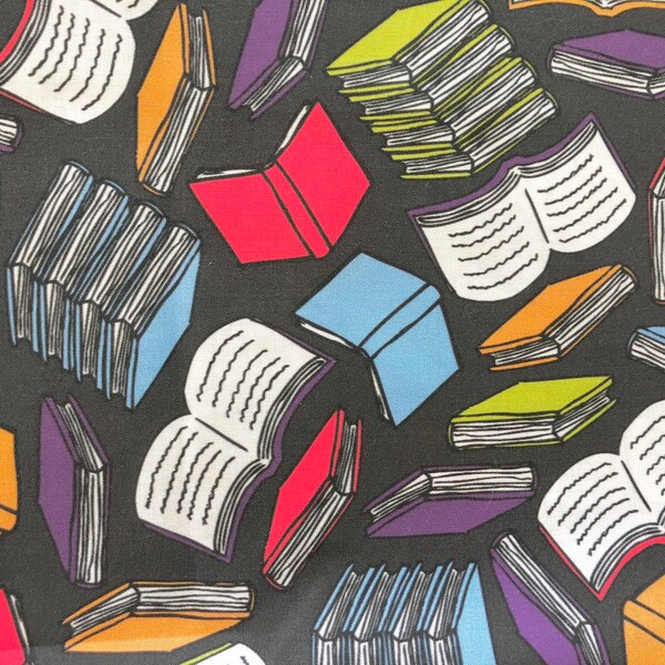 Library Book Fabric - Etsy