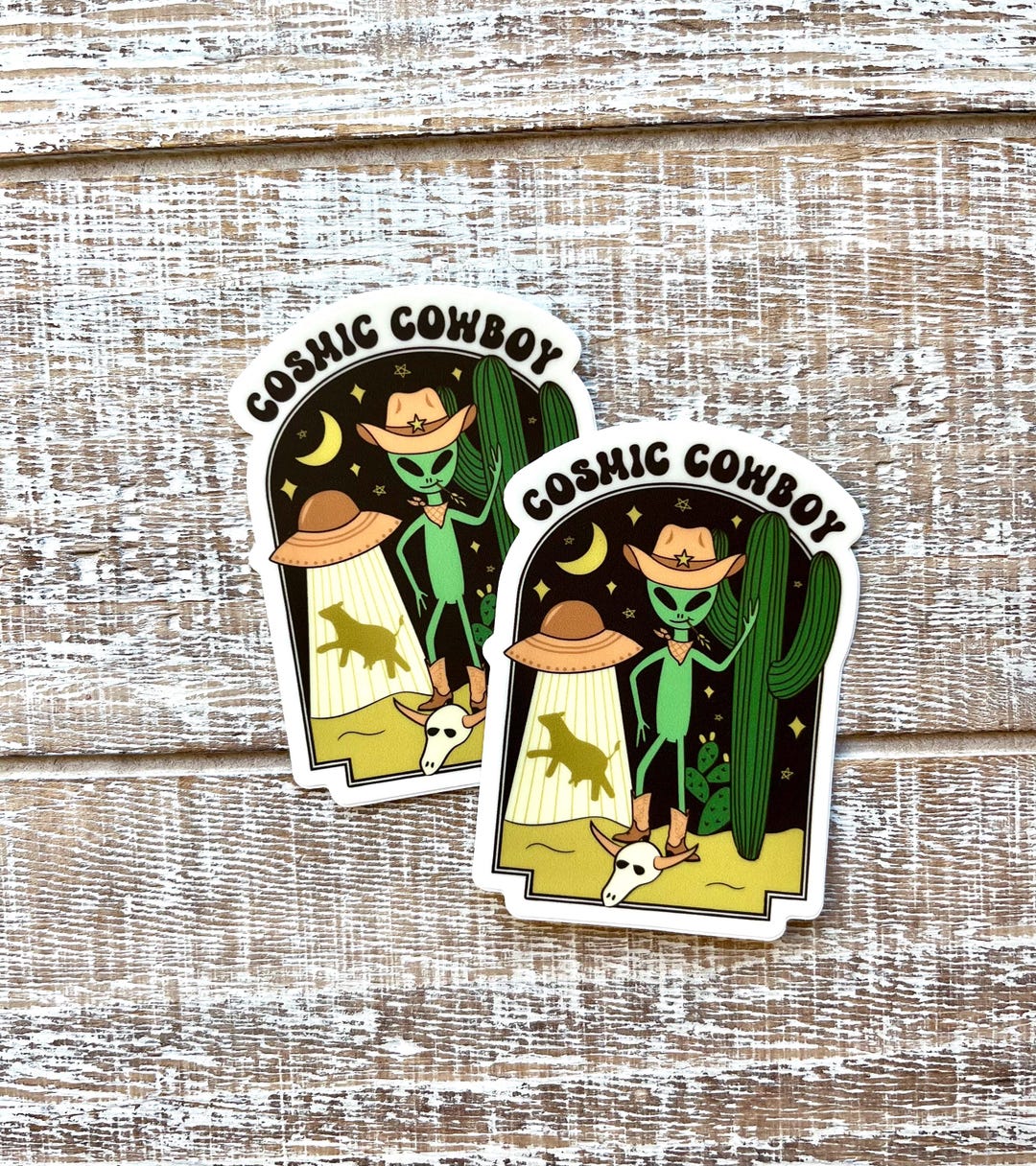 Cosmic Alien Cowboy Sci-fi Saguaro Desert Southwest Yallternative ...