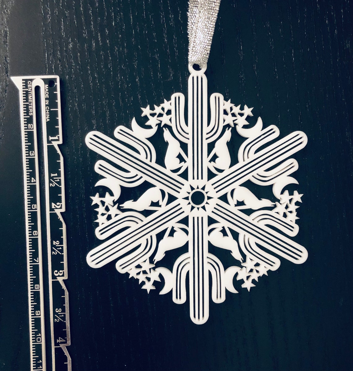 Southwest Cactus Arizona Saguaro Desert Coyote Snowflake - Etsy