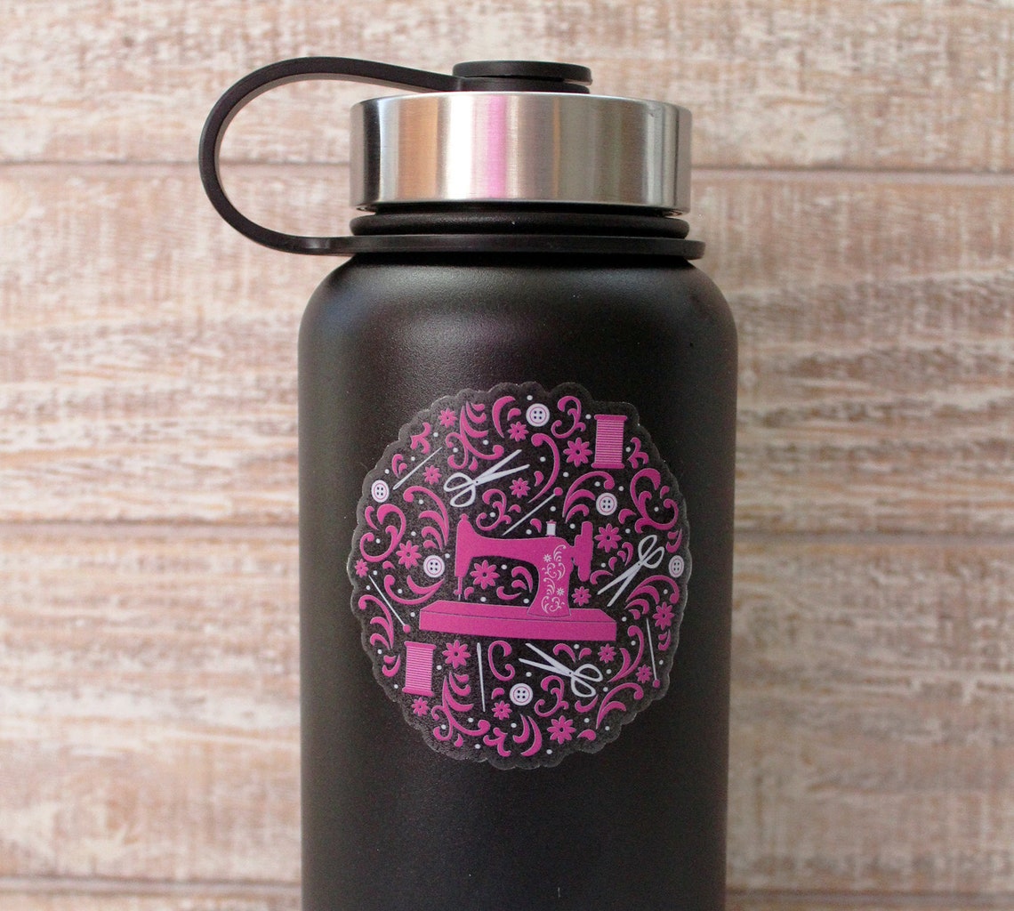 Pink Seamstress Sewing Pin Needle Thread Crafting Clear Vinyl | Etsy