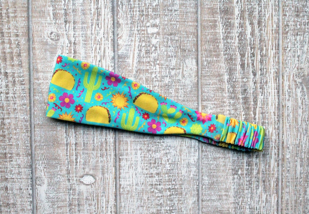 Taco Tuesday Headband: Southwest Cactus Floral Knit Headband - Etsy