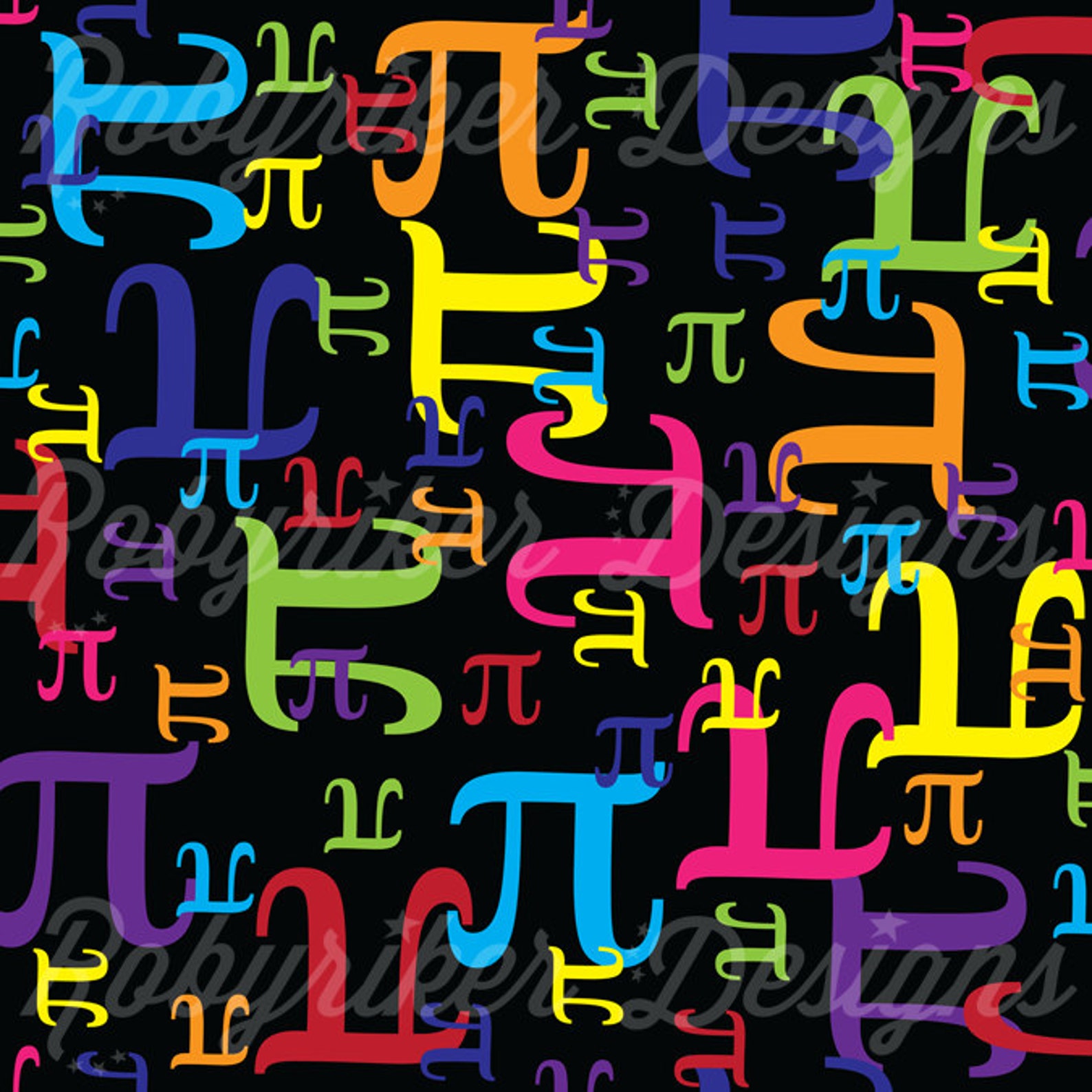 Pieces of Pi Cotton Math Fabric Fat Quarter - Etsy UK