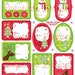 INSTANT DOWNLOAD: Printable Christmas and Holiday Gift Label Tags Sheet ...