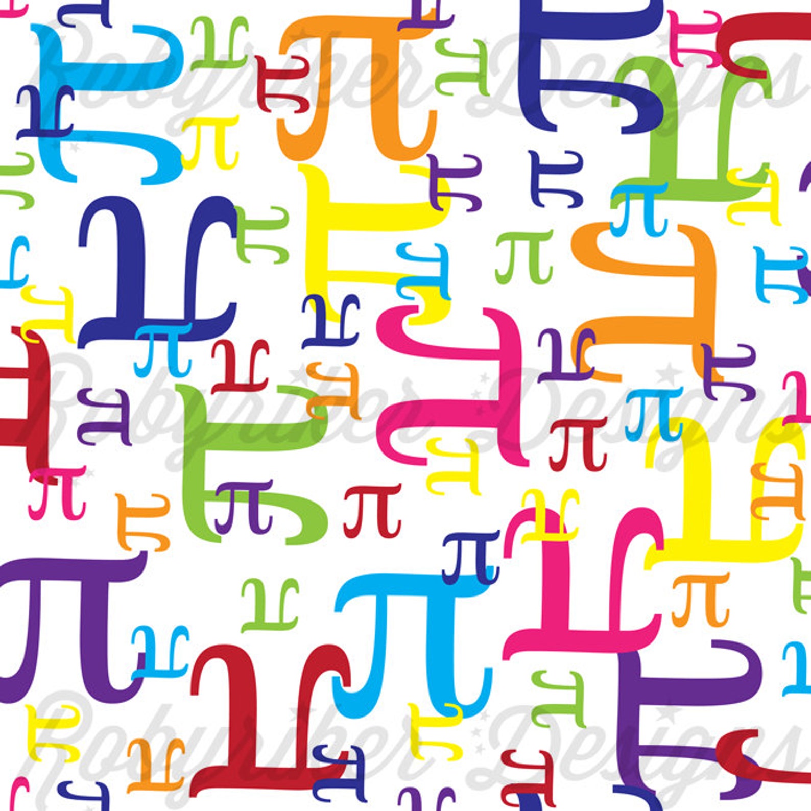 Pieces of Pi Cotton Math Fabric Fat Quarter - Etsy