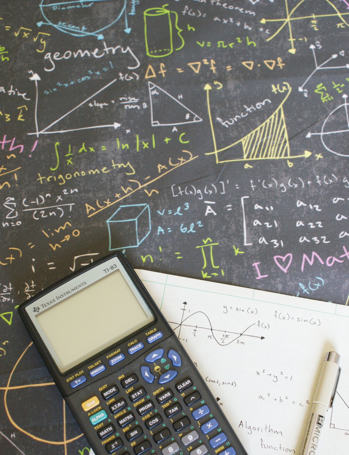 Math Lessons Fabric Fat Quarter - Etsy
