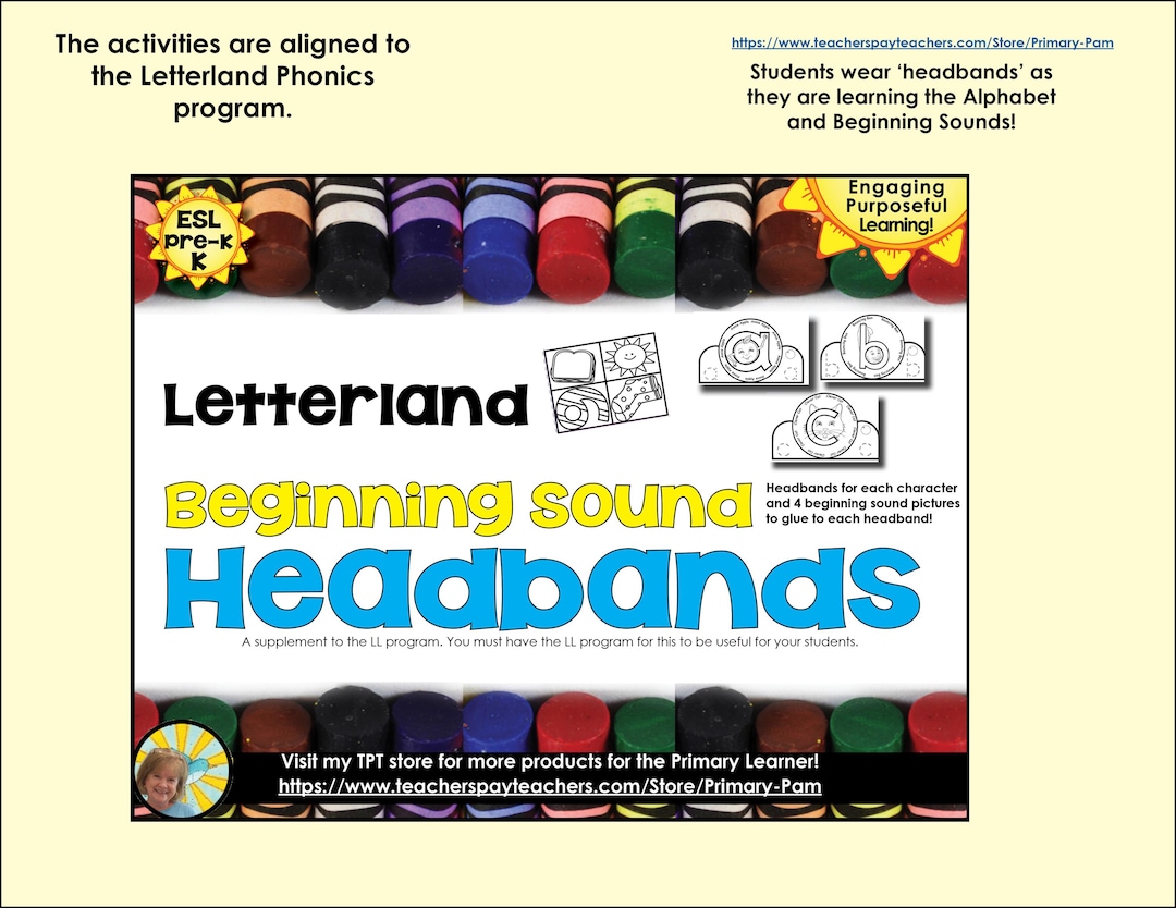 Letterland Character Headbands or Crowns With Beginning Sound Pictures ...