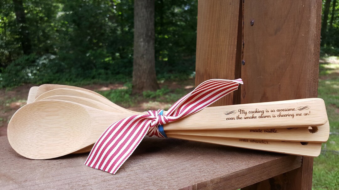 Laser Engraved Wooden Spoons - Etsy