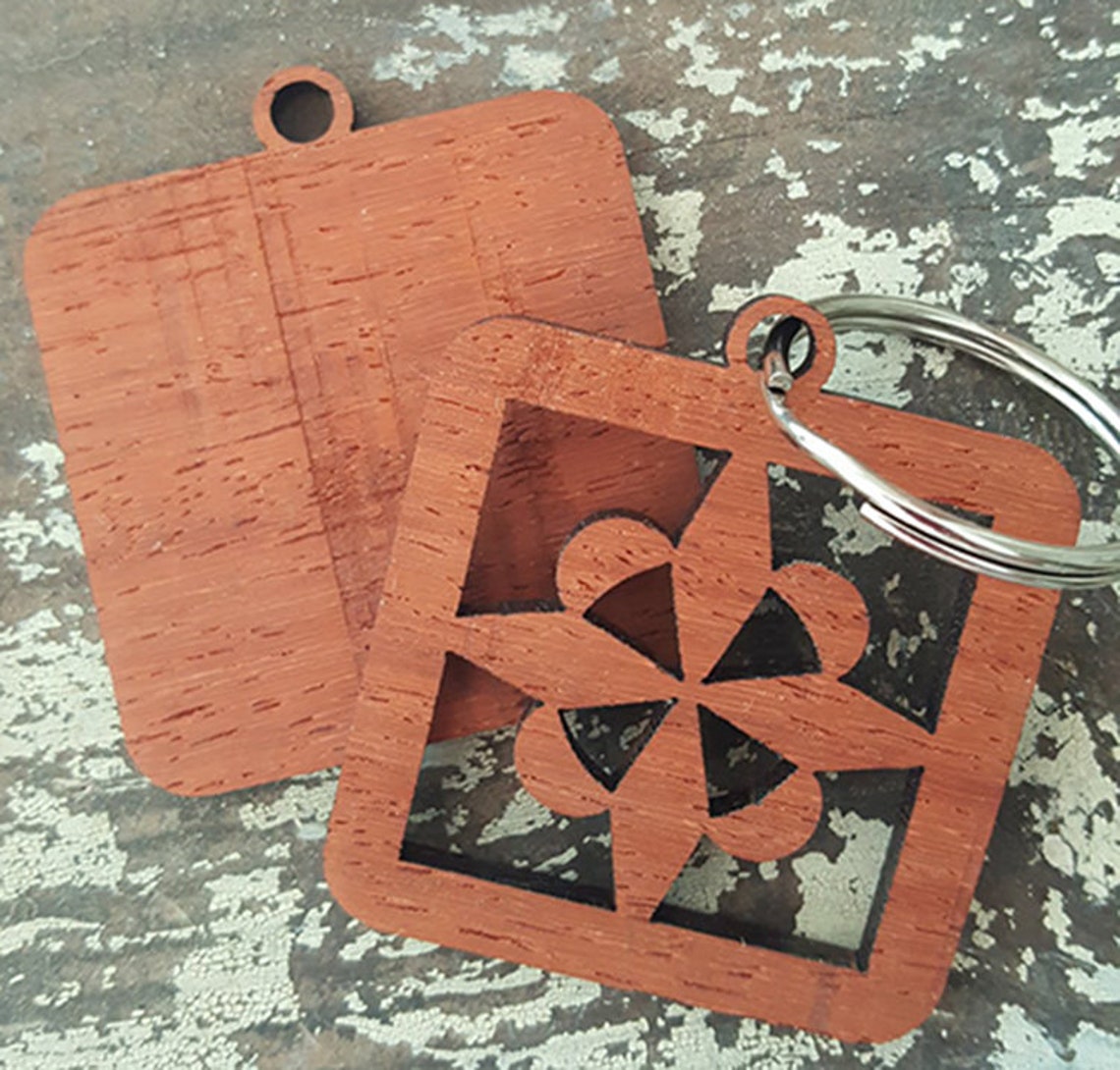 Quilt Block Keychain | Etsy