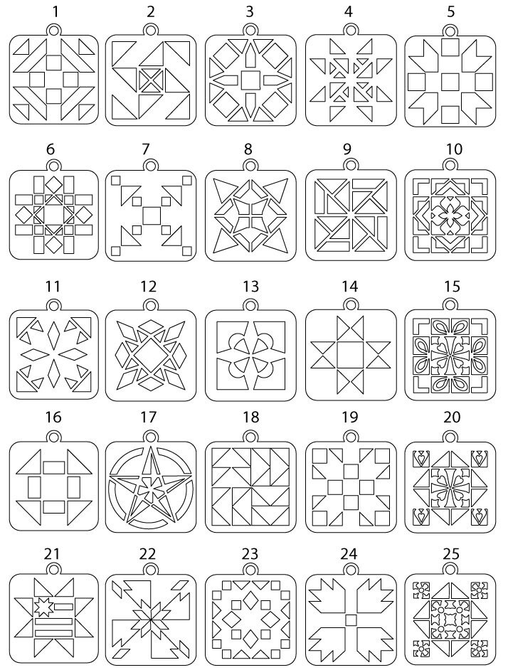 Quilt Block Keychain - Etsy