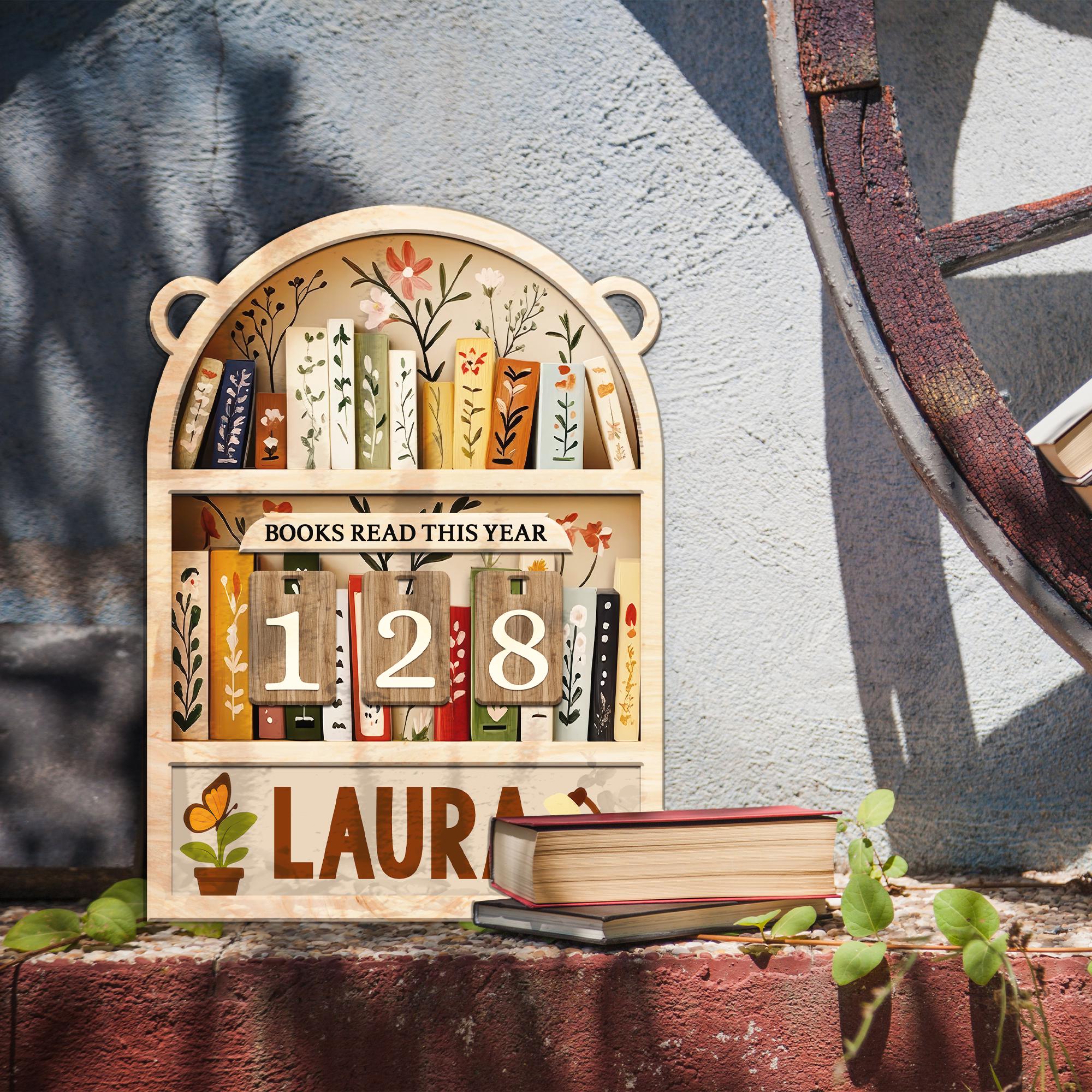 Personalized Books Read Tracker, Books Read This Year Counter ...