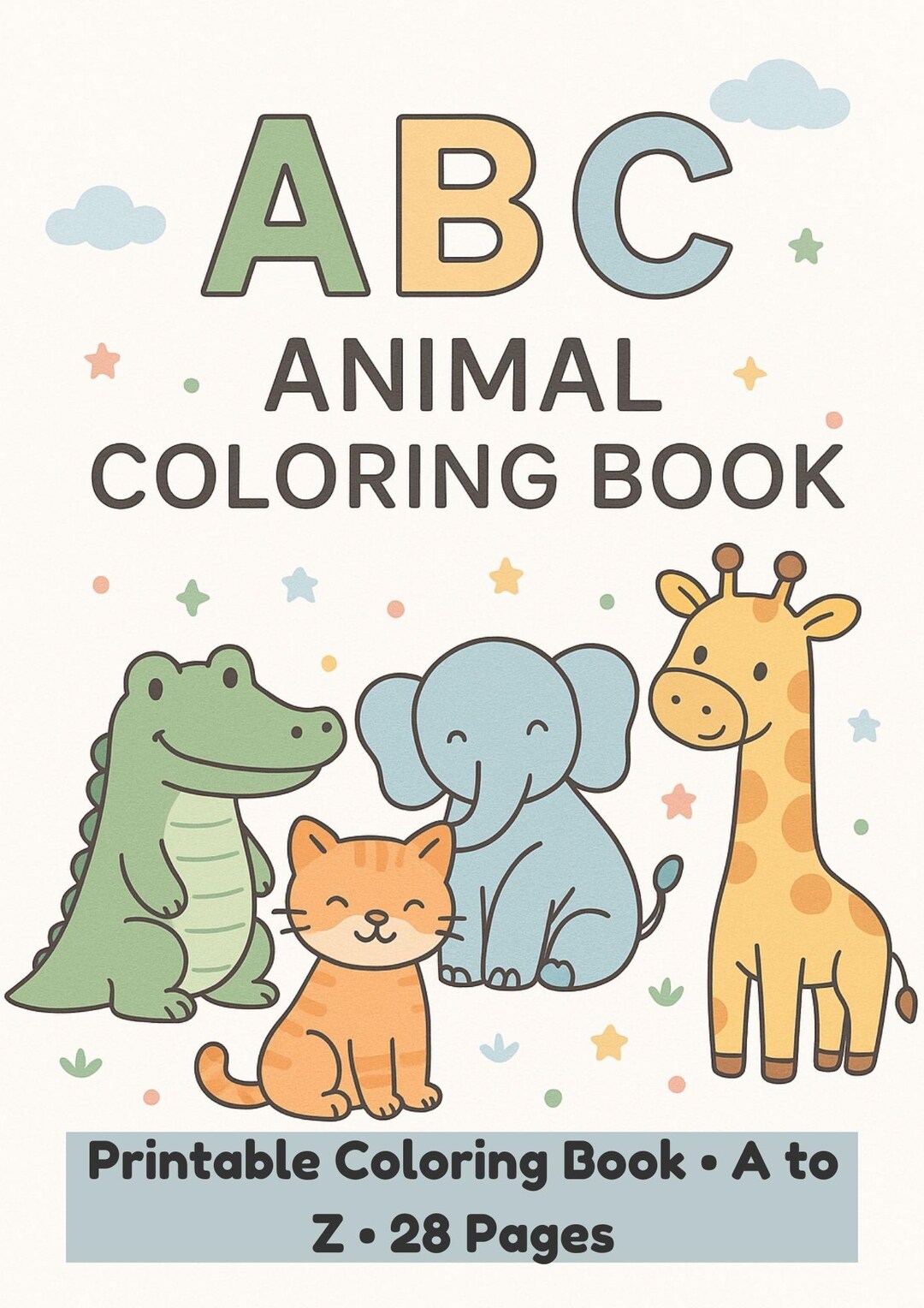 ABC Animal Coloring Book for Kids – A to Z Printable Alphabet ...