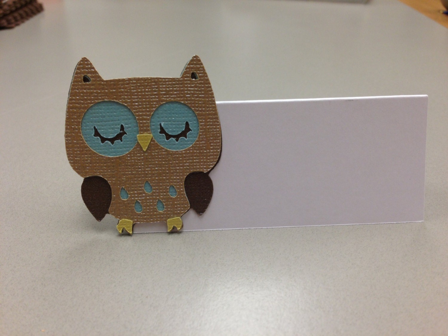 TREETOP OWL Tent Card or Food Label set of 3 | Etsy