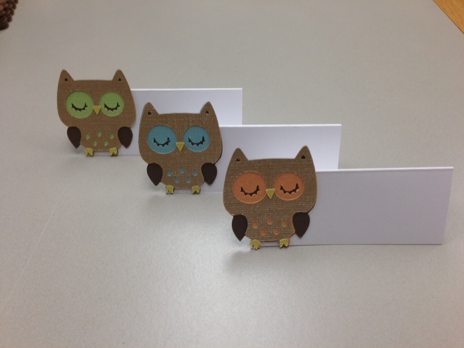 TREETOP OWL Tent Card or Food Label set of 3 | Etsy