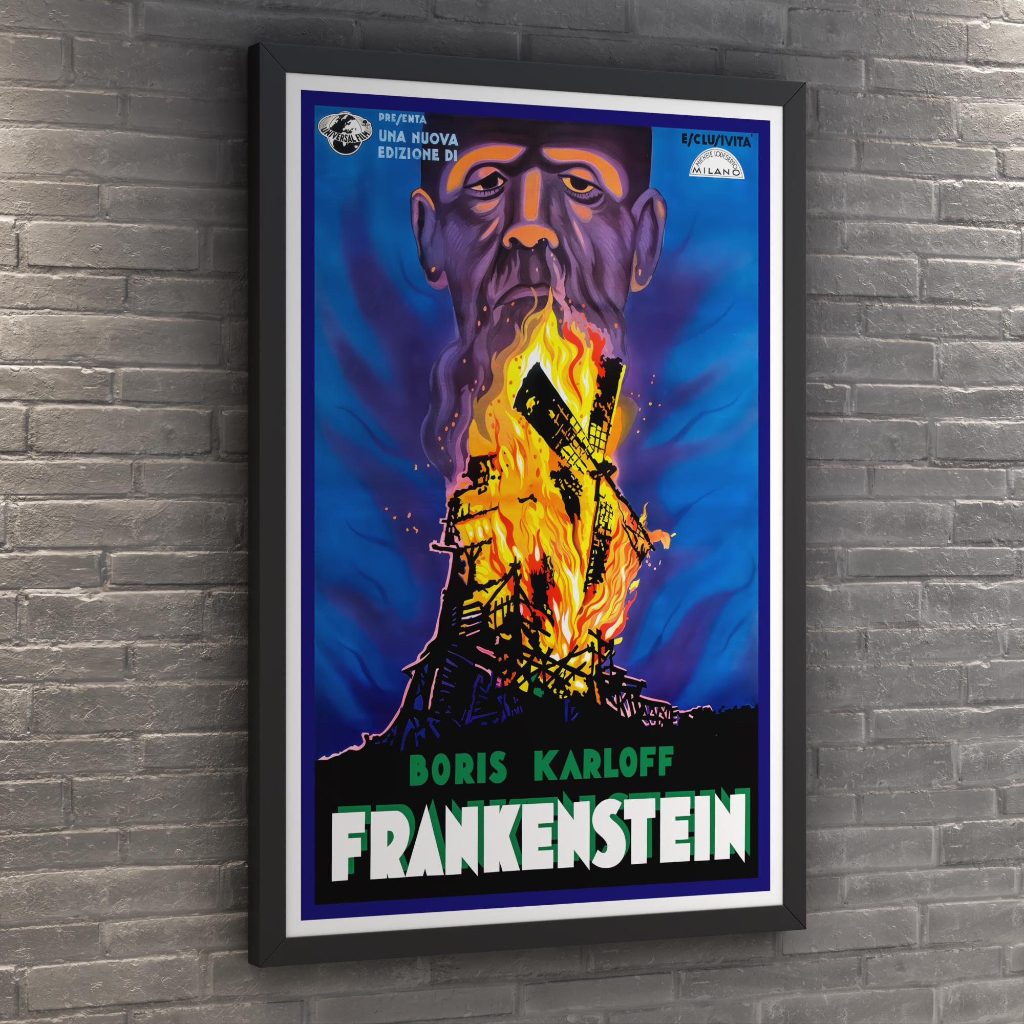 Frankenstein Classic Movie Poster FRAME NOT INCLUDED Boris Karloff - Etsy