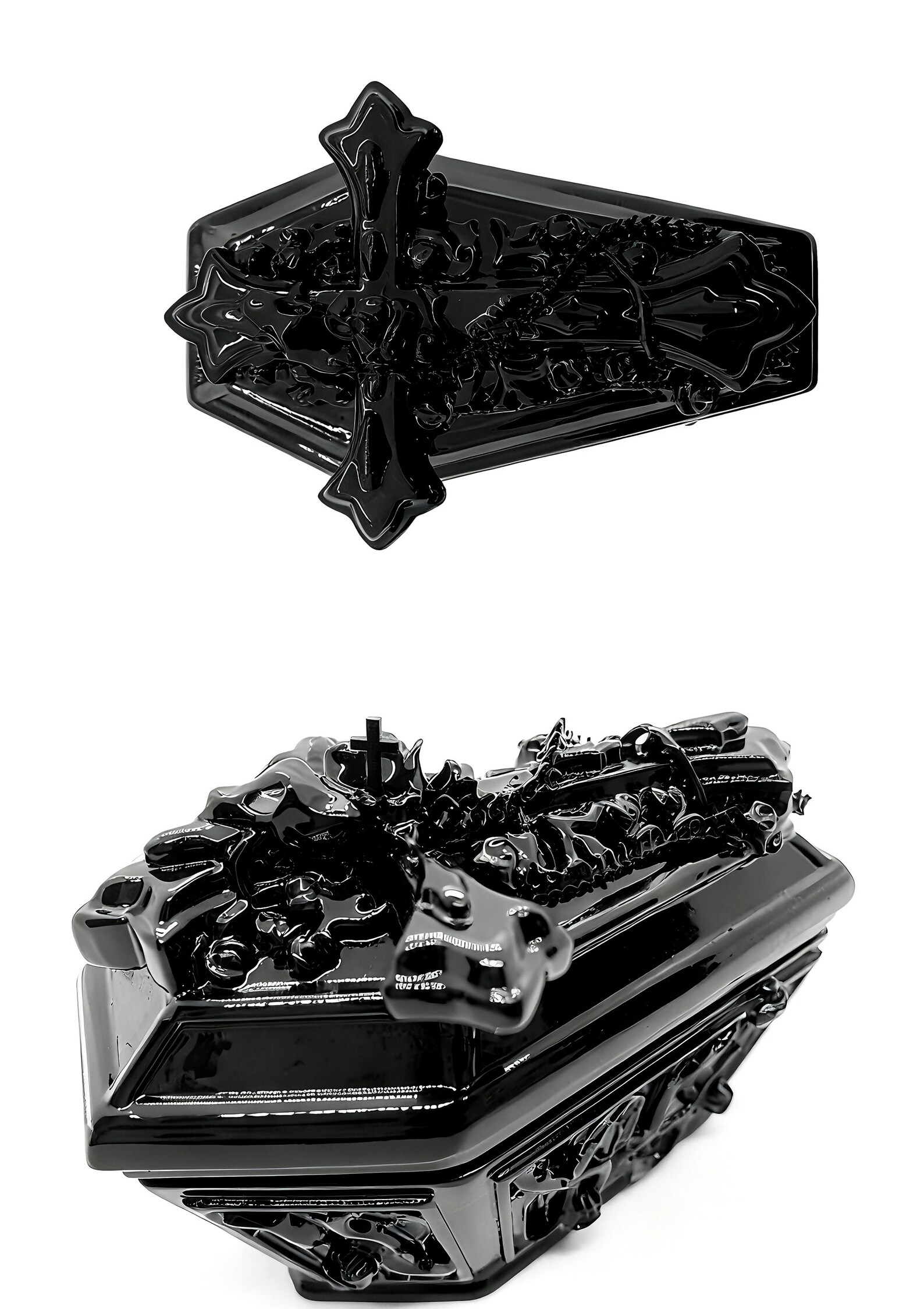 3D Printed Gothic Coffin Case ,earphone Protective Case, Unique Dark ...