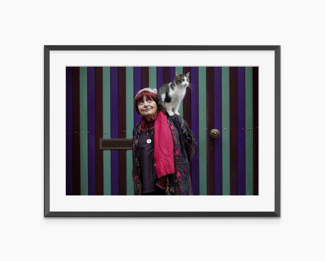 Agnes Varda and Cat, Iconic French Director, Agnes Varda Poster ...