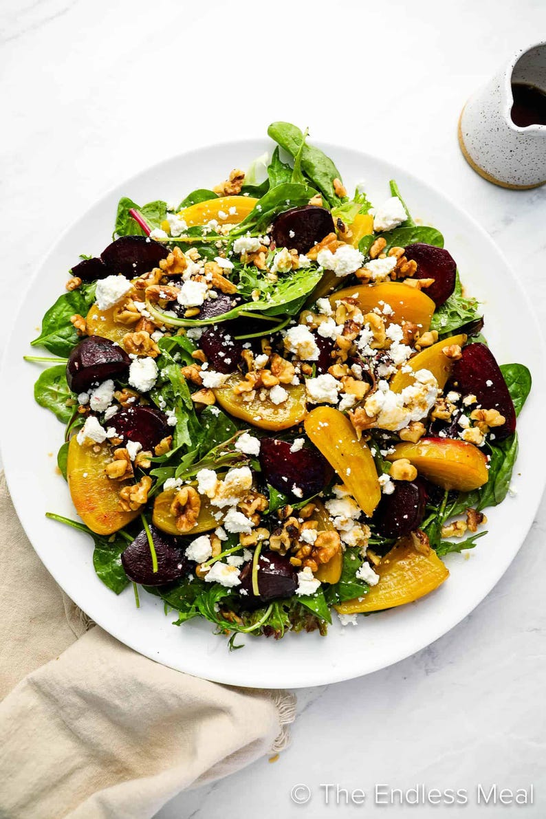 Beet Goat Cheese Salad Recipe: Maple Vinaigrette (digital Download) - Etsy