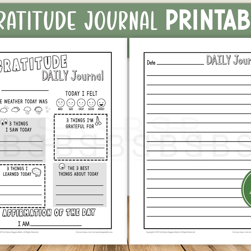 Gratitude Journal Custom - Etsy