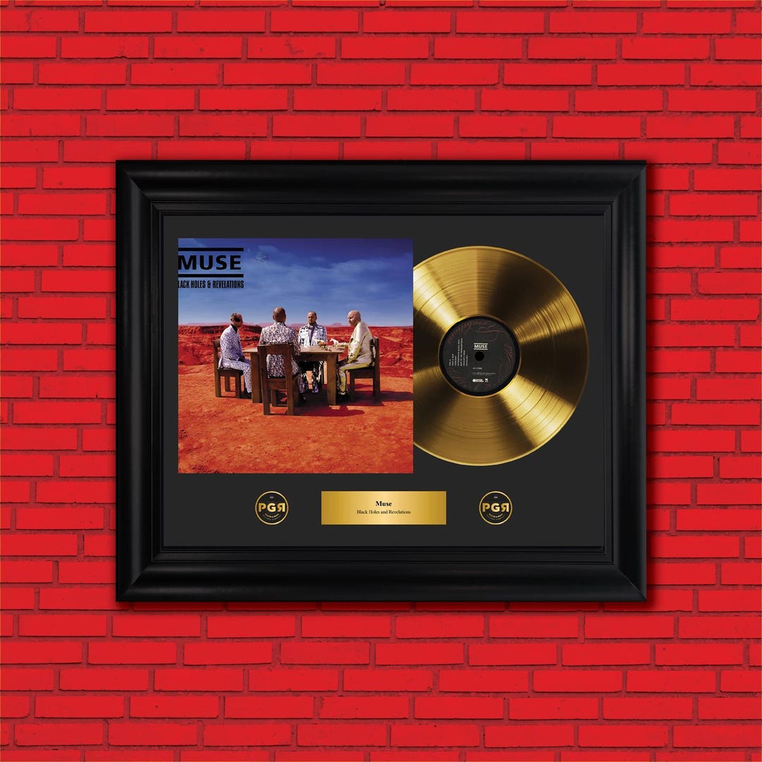 Framed Gold Muse Vinyl Record Art – Black Holes & Revelations Cover - Etsy