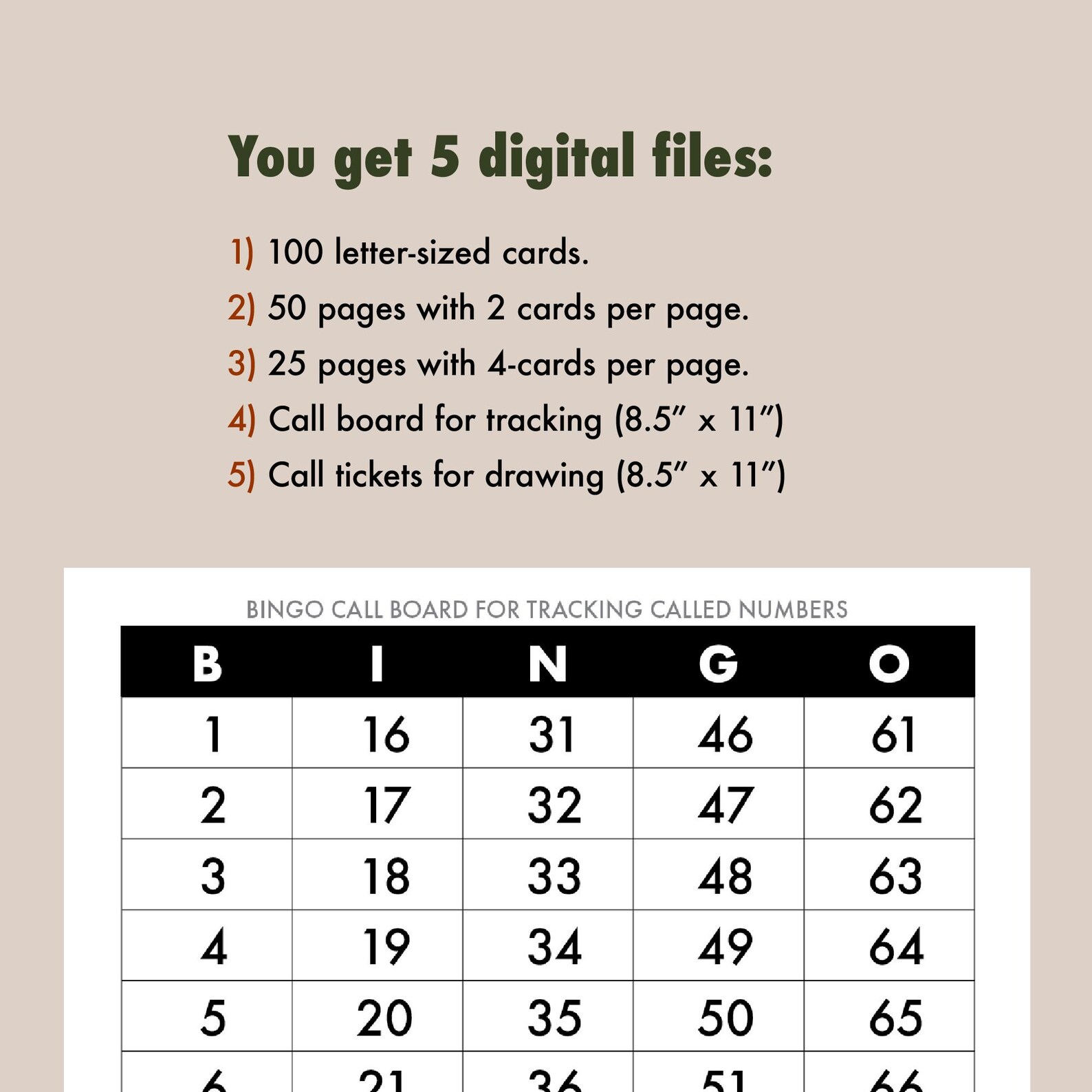 Gingerbread Man Bingo – Printable 75-number Holiday Game | 100 Unique ...