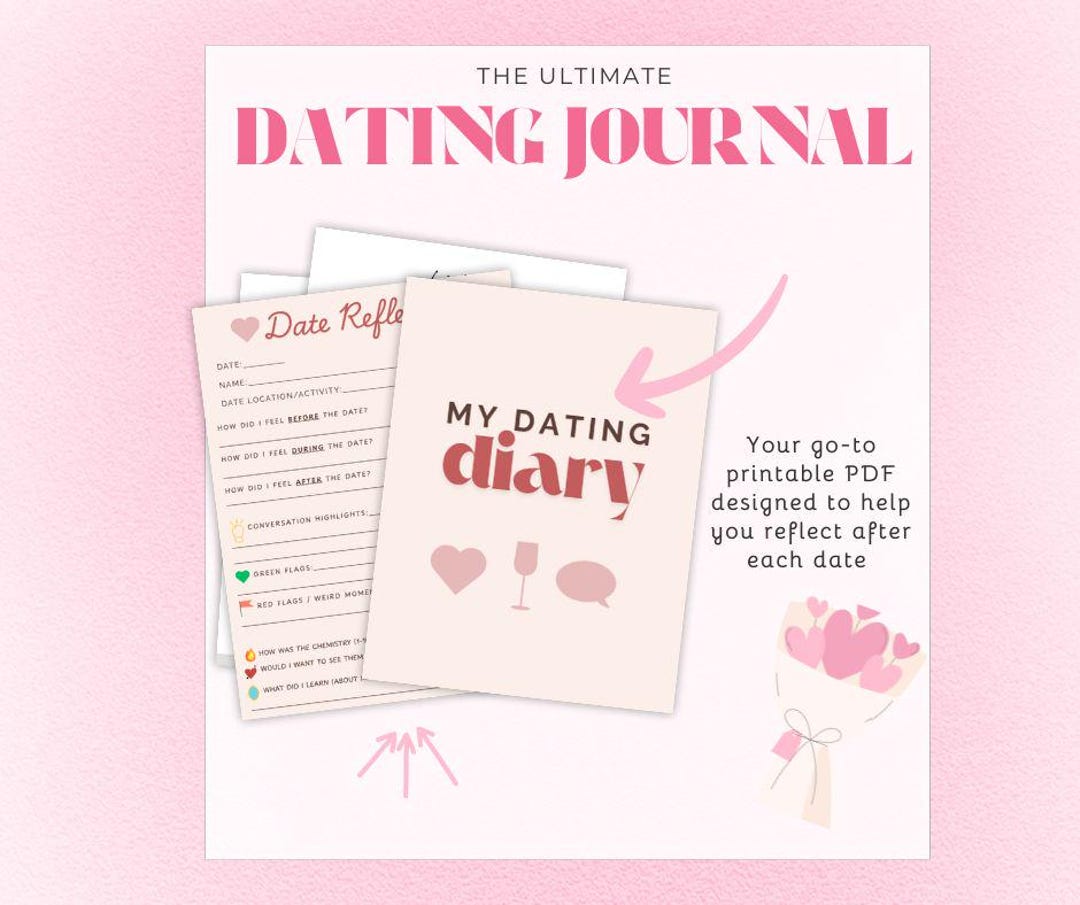 The Ultimate Dating Journal Printable PDF | Track Red Flags, Green ...