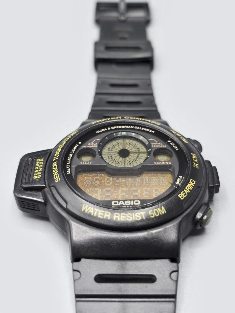 Casio CPW-310 Prayer Qibla Compass Islamic Hijri Calendar Digital Watch ...