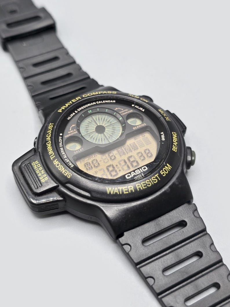 Casio CPW-310 Prayer Qibla Compass Islamic Hijri Calendar Digital Watch ...