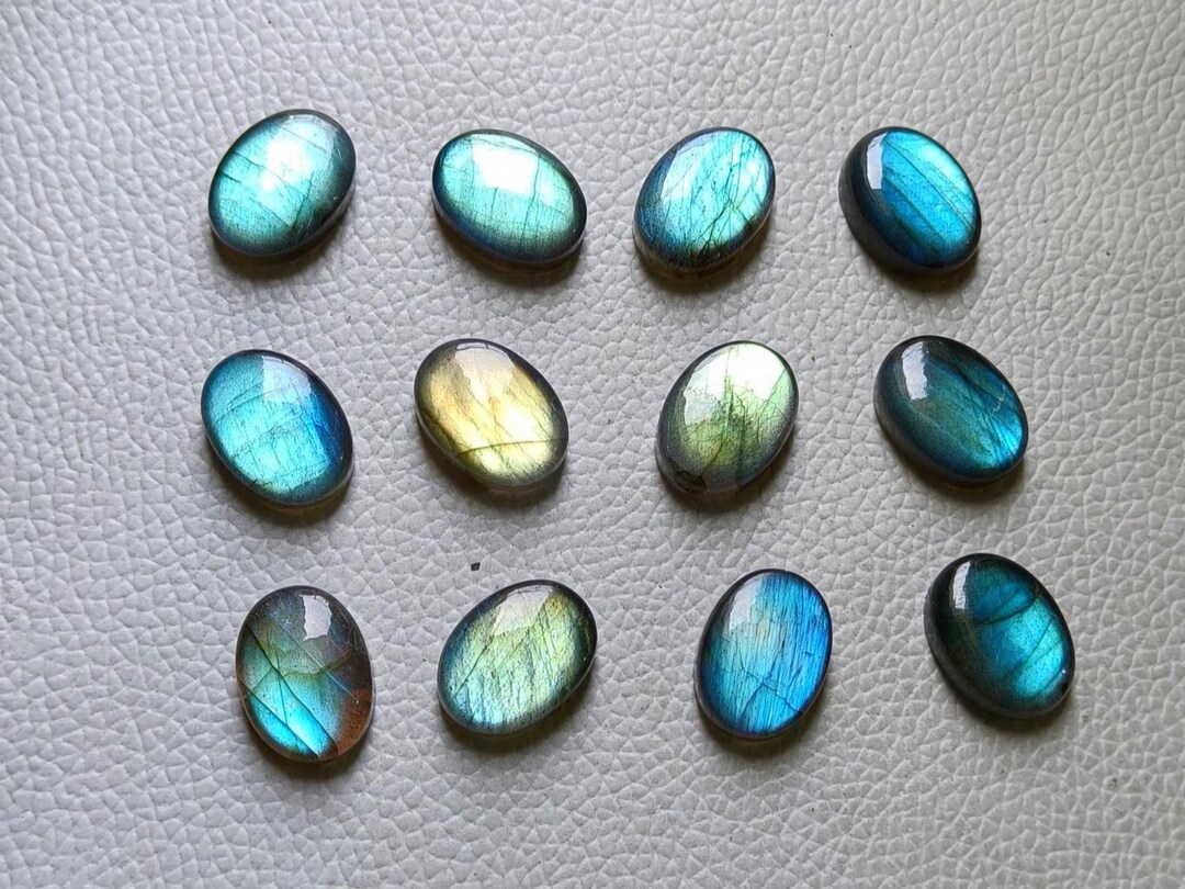 Vary Unique Green Flashy Labradorite Oval Shape Cabochon Loose Gemstone ...