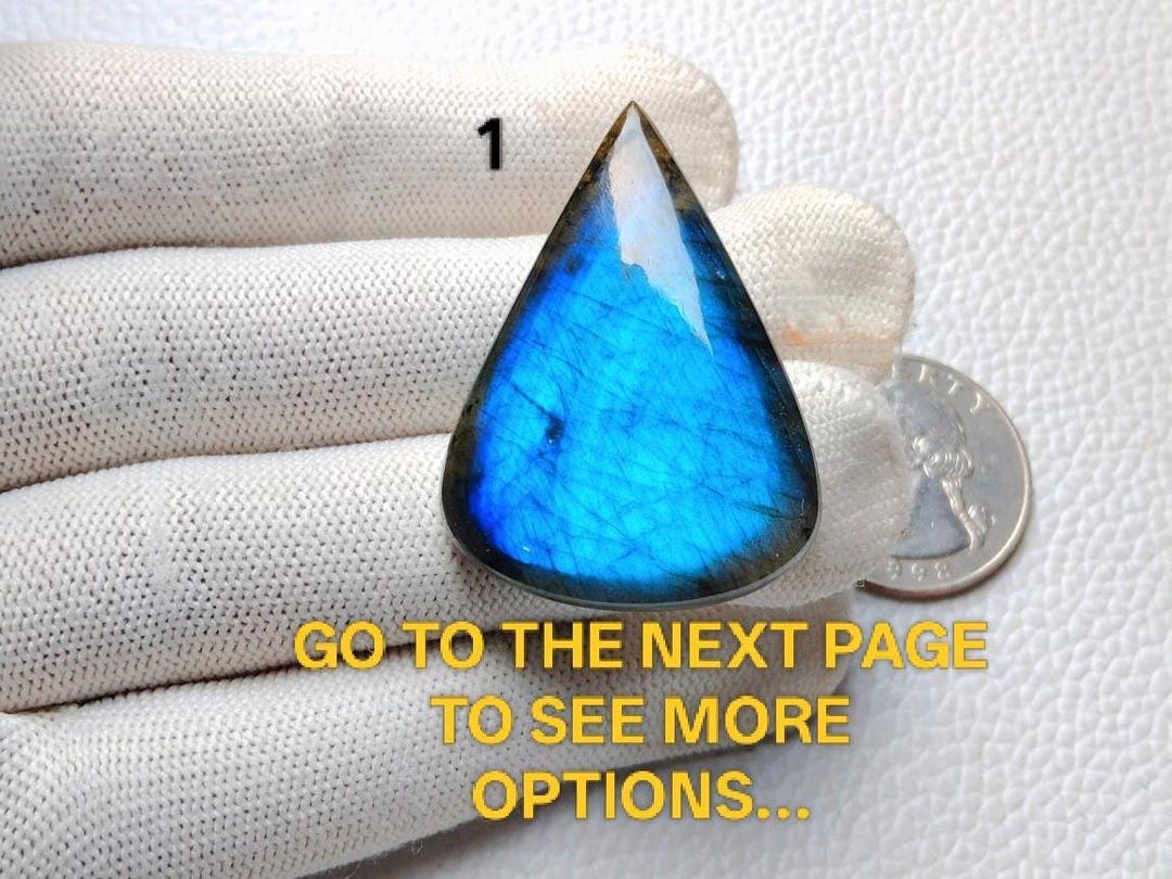 INCREDIBLE: Blue Fire, Labradorite Cabochon, Natural Labradorite ...