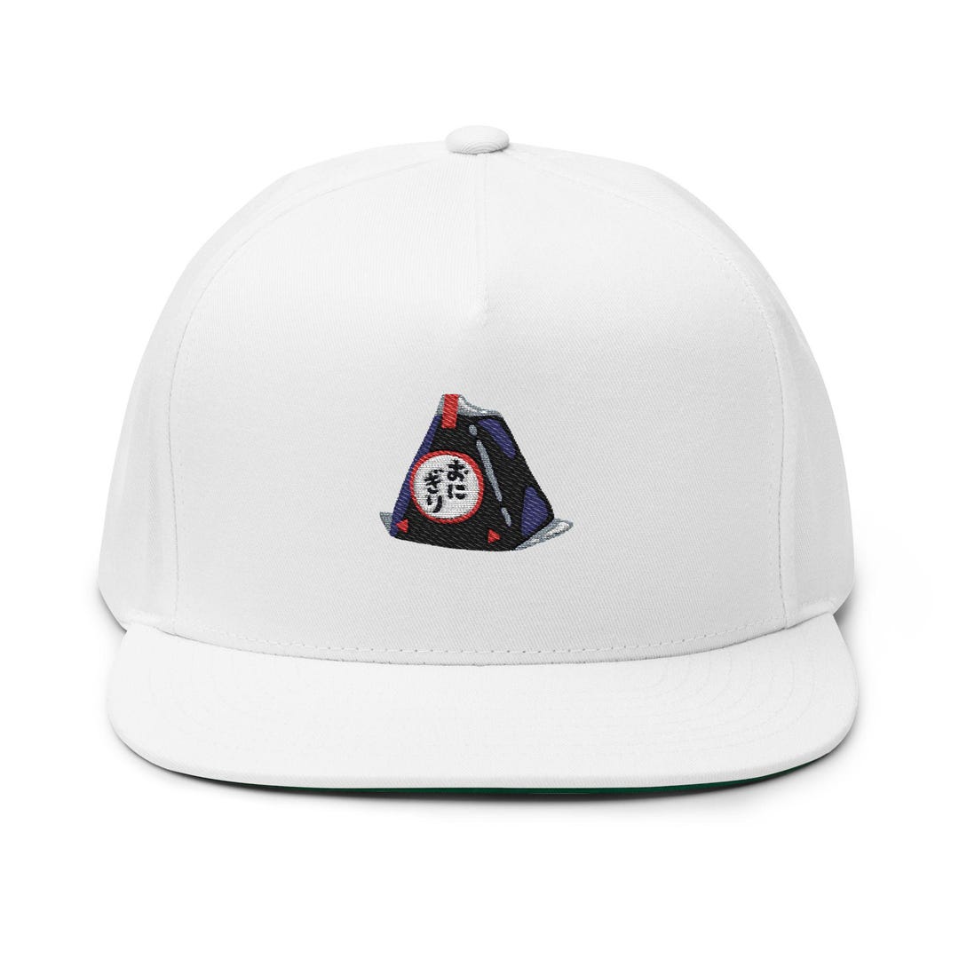 JAPAN ONIGIRI Convenience Store Ver. Flat Bill Cap, Trendy Embroidered ...