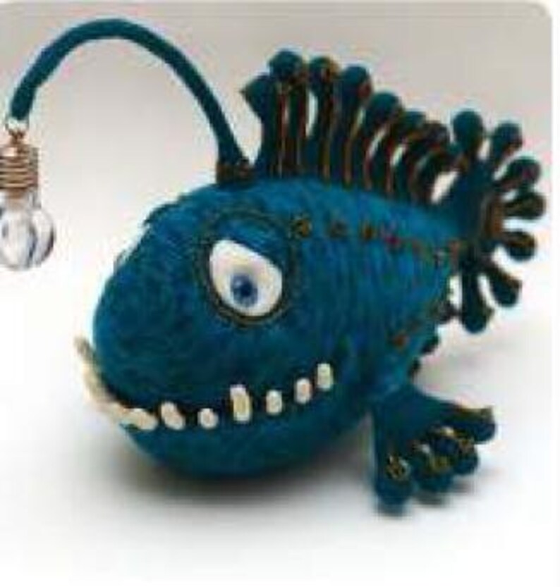 Detailed Anglerfish Crochet Pattern PDF, Amigurumi Deep Sea Fish Toy ...