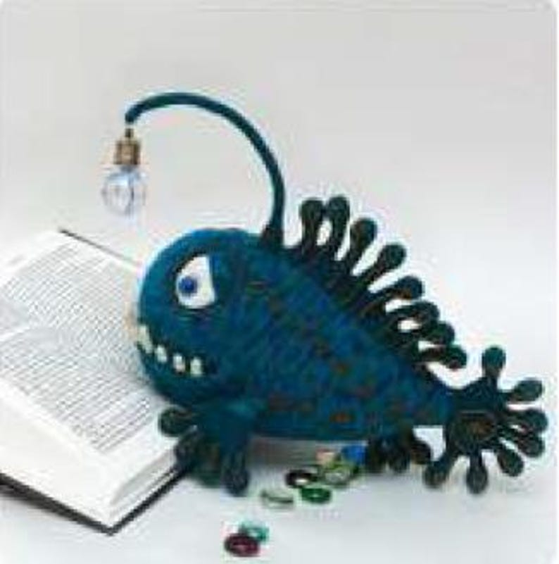 Detailed Anglerfish Crochet Pattern PDF, Amigurumi Deep Sea Fish Toy ...