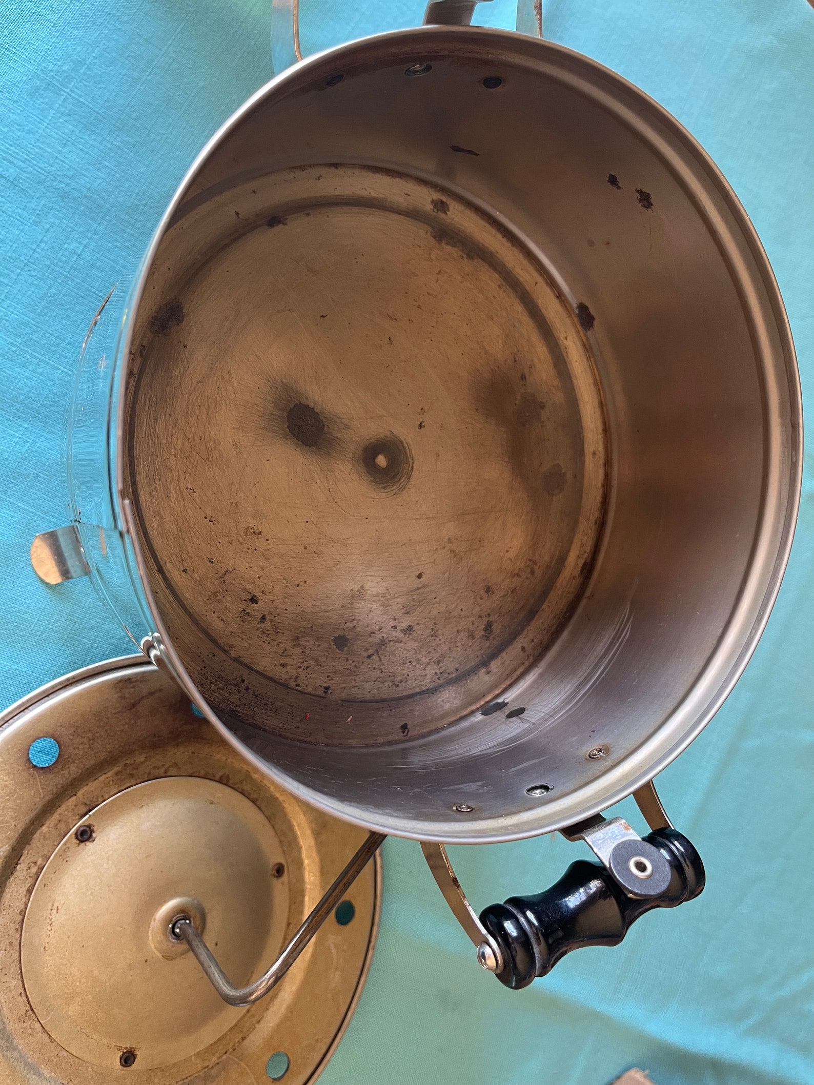 Vintage Popcorn Popper Electric Retro Appliance Chrome Corn Cooker Hand ...