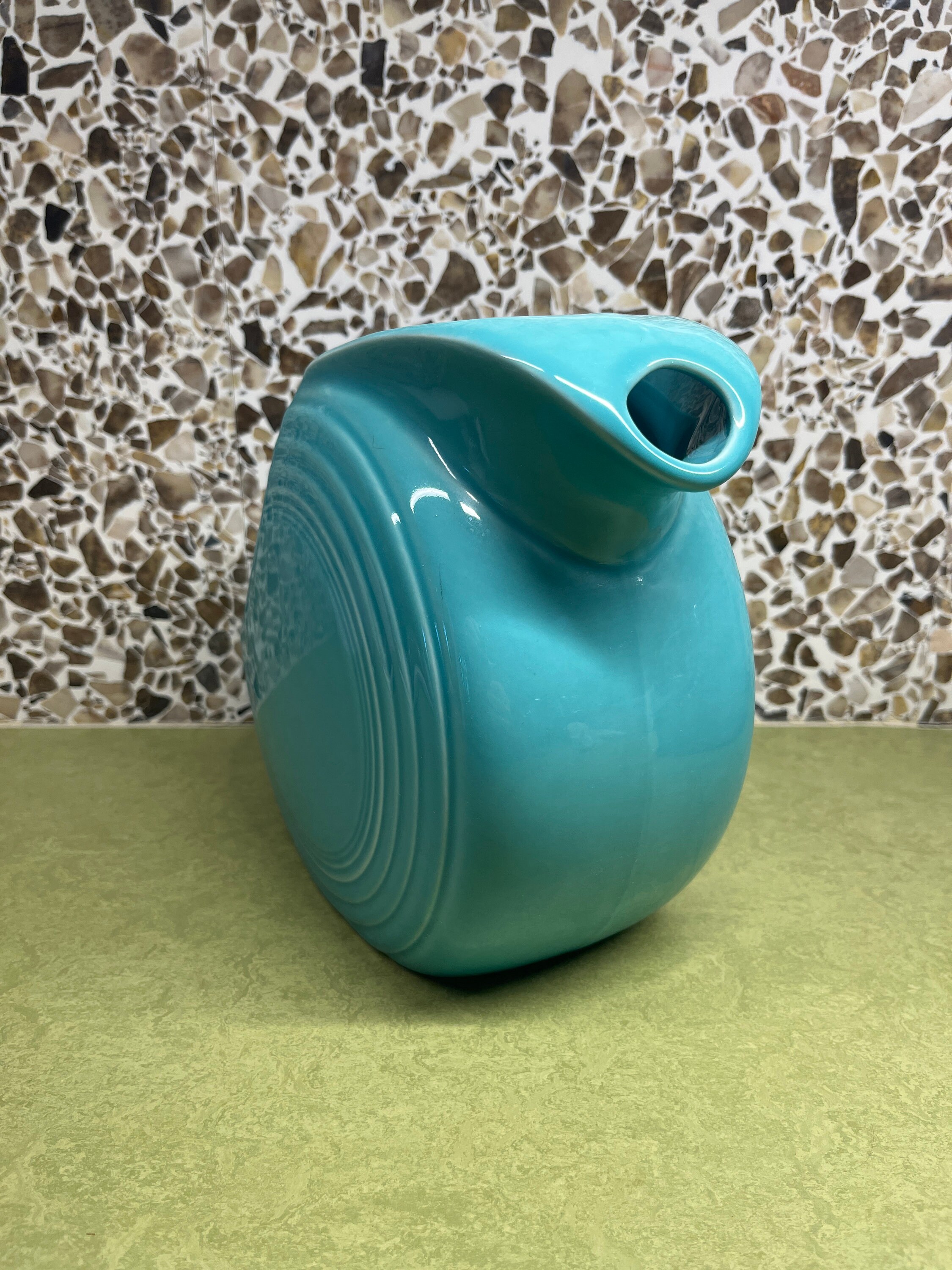 Fiestaware Disc Pitcher Turquoise Vintage Green Blue in Beautiful ...